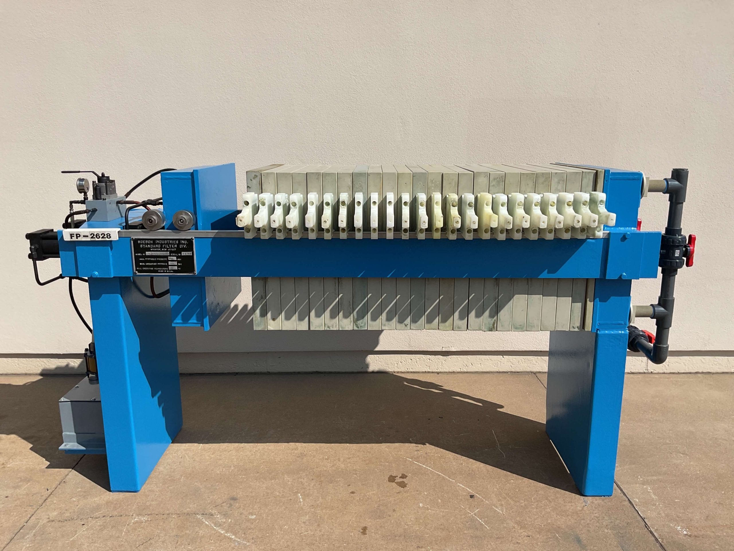 Hoesch 7 Cu' Air/Hydraulic Filter Press FP2628 - Lanco Corporation ...