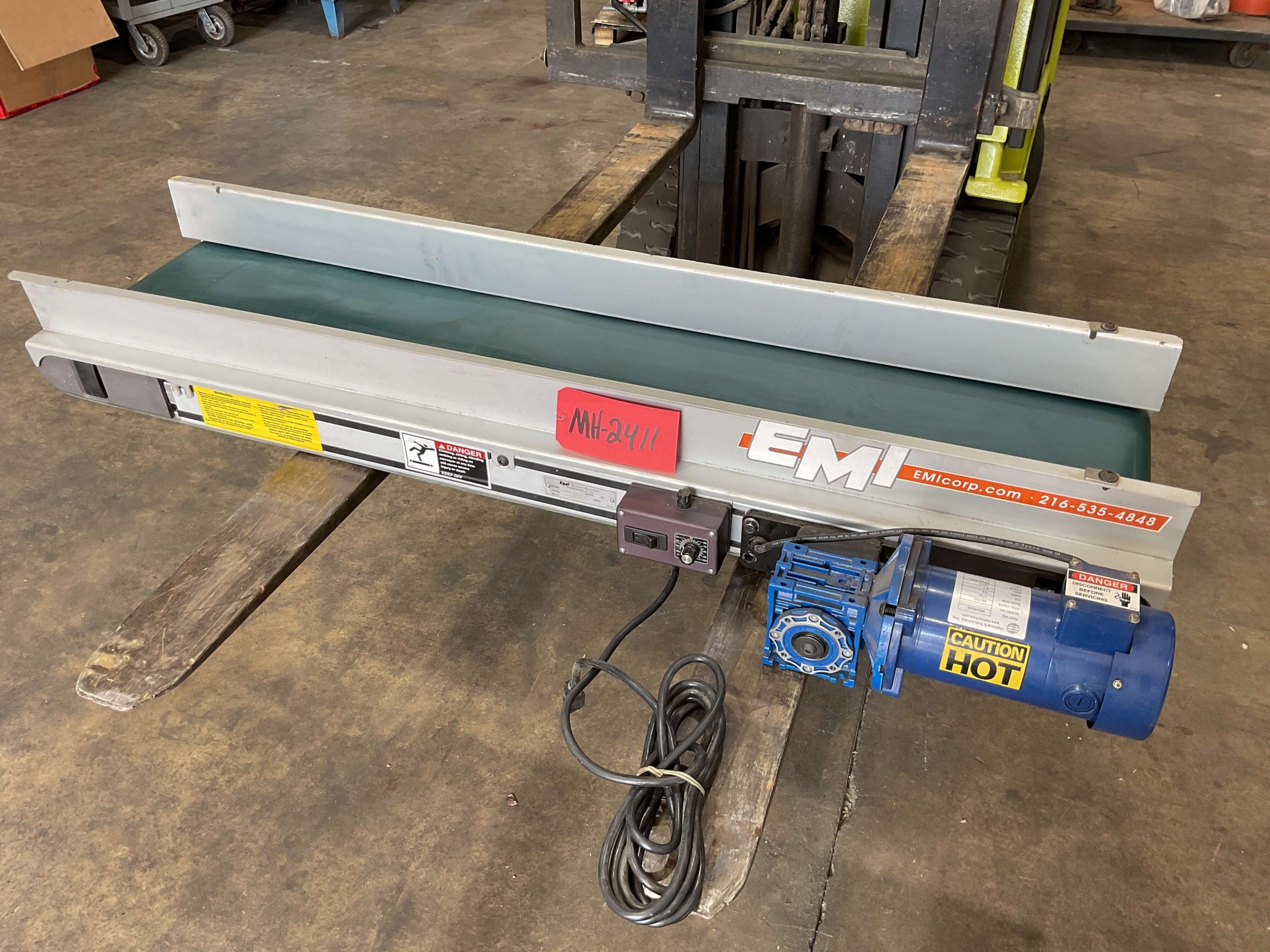 EMI Plastic Equipment Model EAF12-60-20 Transfer Conveyor MH2411C ...