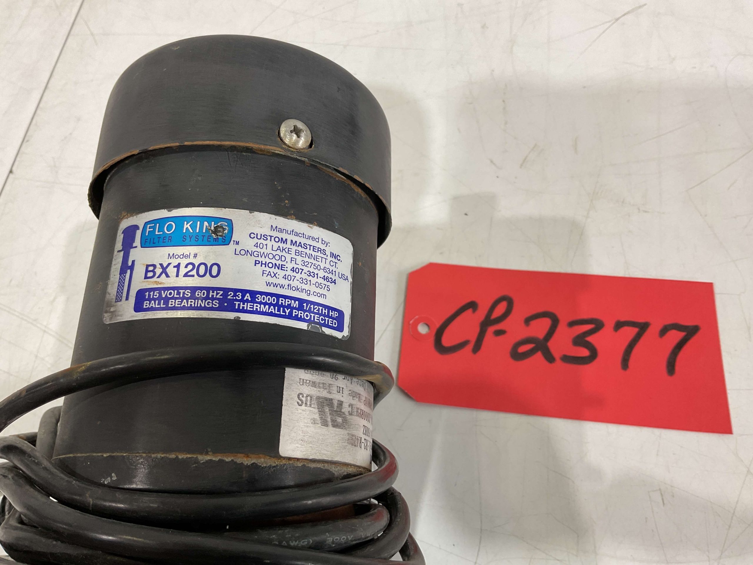 Flo-King .083 HP 1" Inlet .75" Outlet Centrifugal Pump CP2377 - Lanco ...