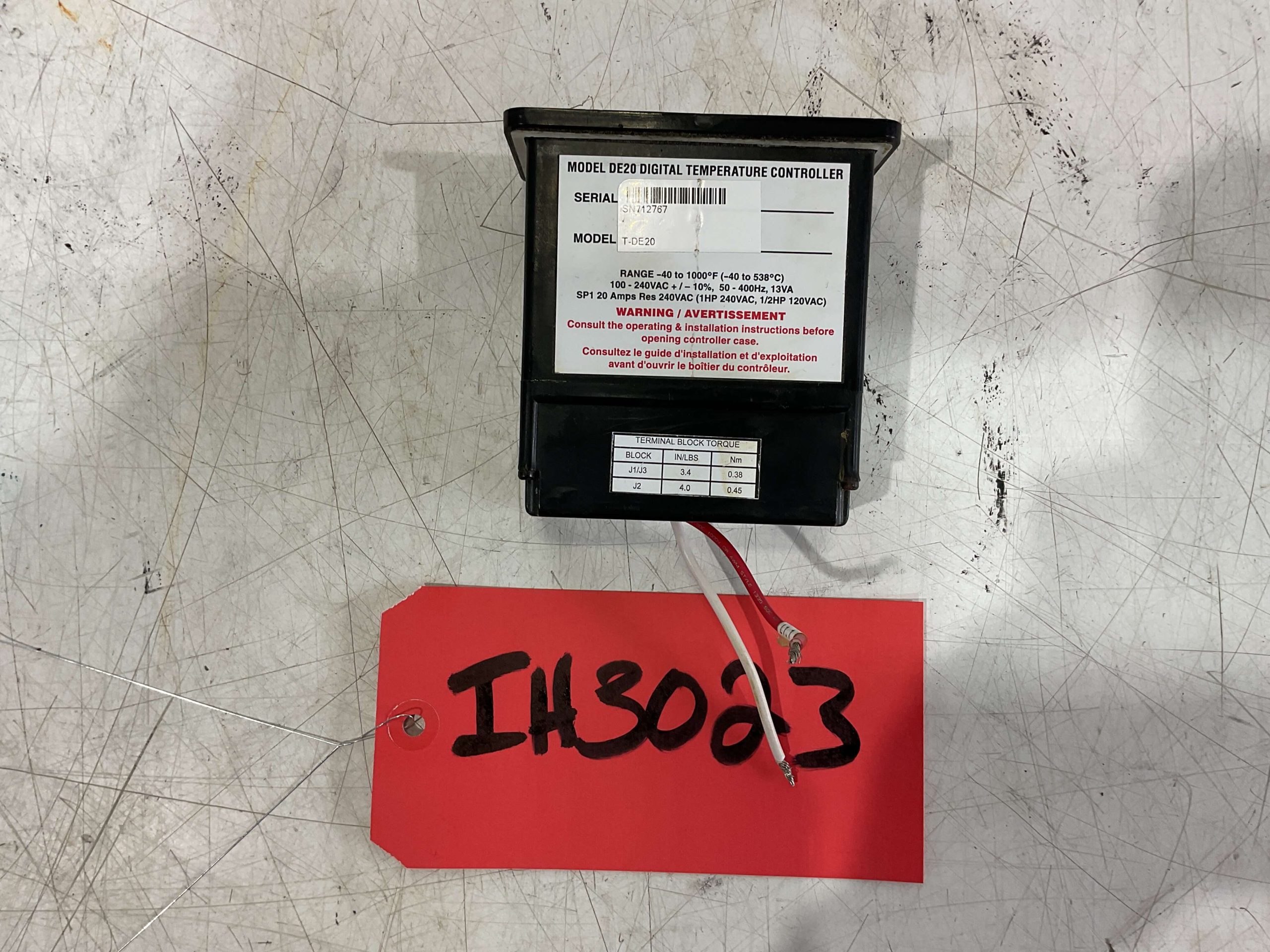Process Technology T-DE20 Temperature Controller IH3023 - Lanco ...