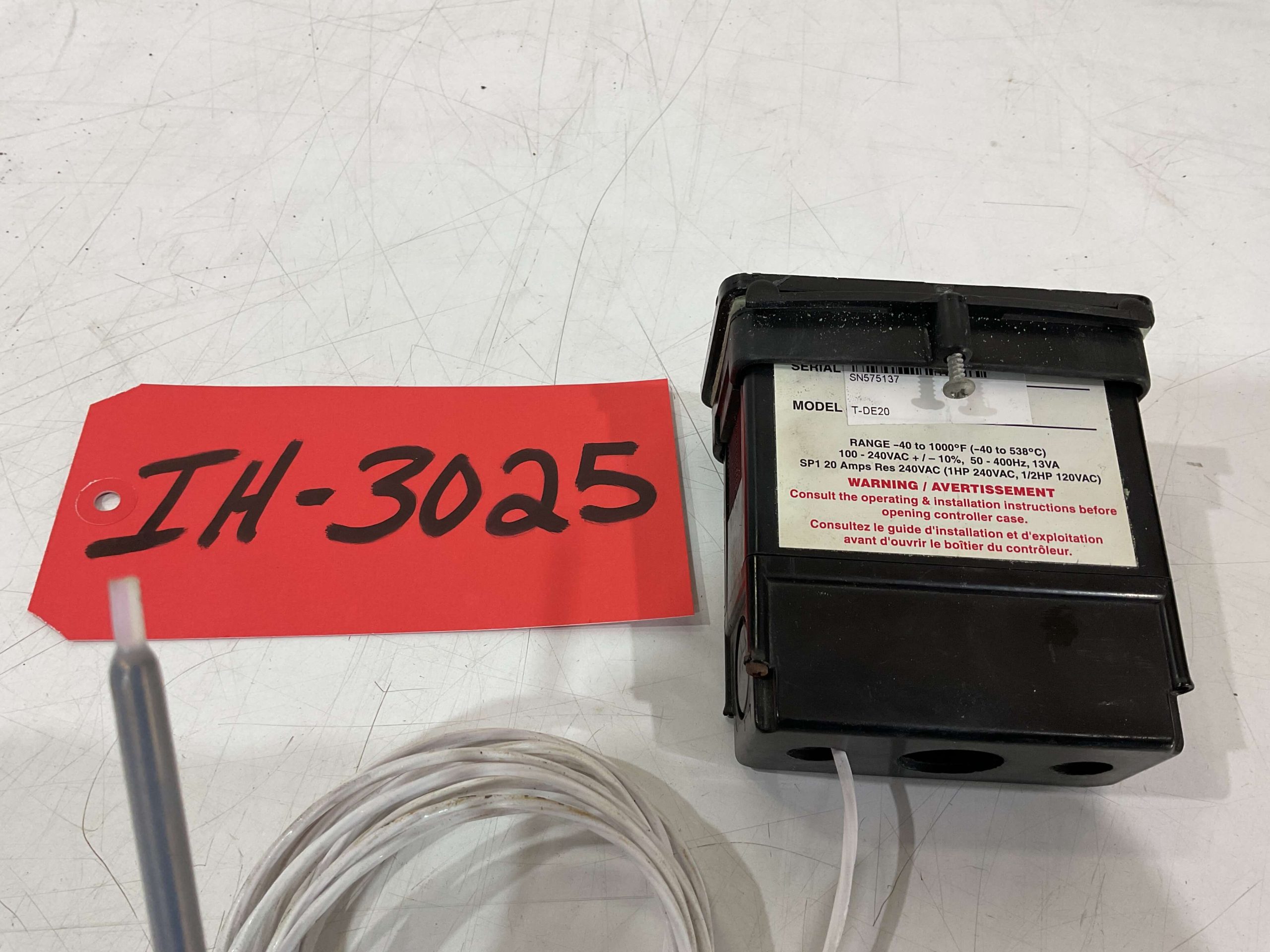 Process Technology T-DE20 Temperature Controller IH3025 - Lanco ...
