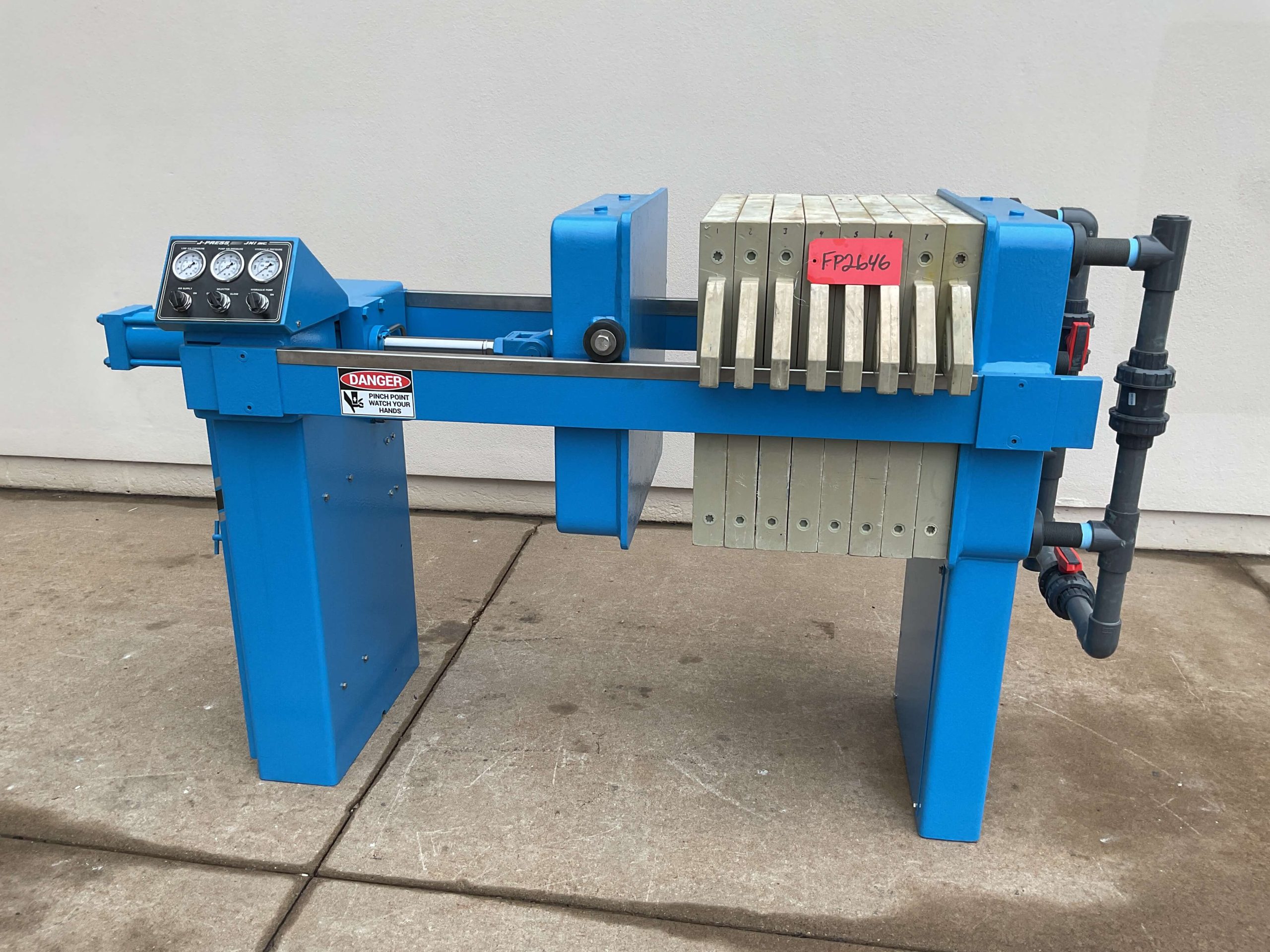JWI 2.50 Cu' Air/Hydraulic Filter Press FP2646 - Lanco Corporation ...